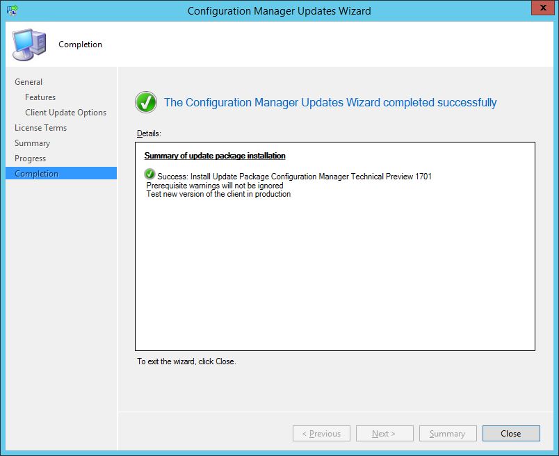 Update 1701 for ConfigMgr Technical Preview Branch – SCCMentor – Paul ...