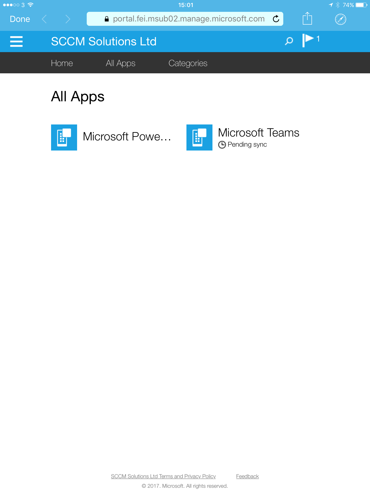 Deploying a MAM policy to an iOS app in hybrid Intune/ConfigMgr ...