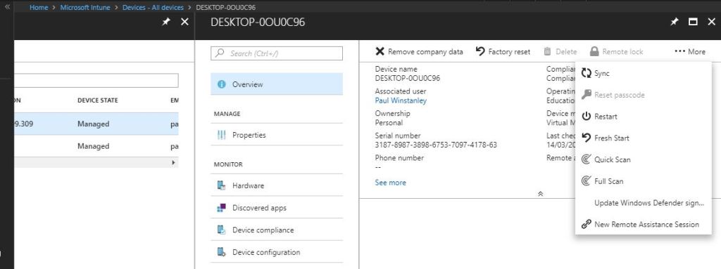 Managing Windows 10 devices remotely using TeamViewer in Intune ...