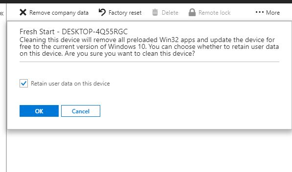 Using Fresh Start to reset Windows 10 devices via Intune – SCCMentor ...