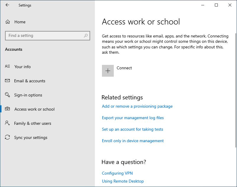 Keep it Simple with Intune – #9 Manually enrolling a Windows 10 device ...