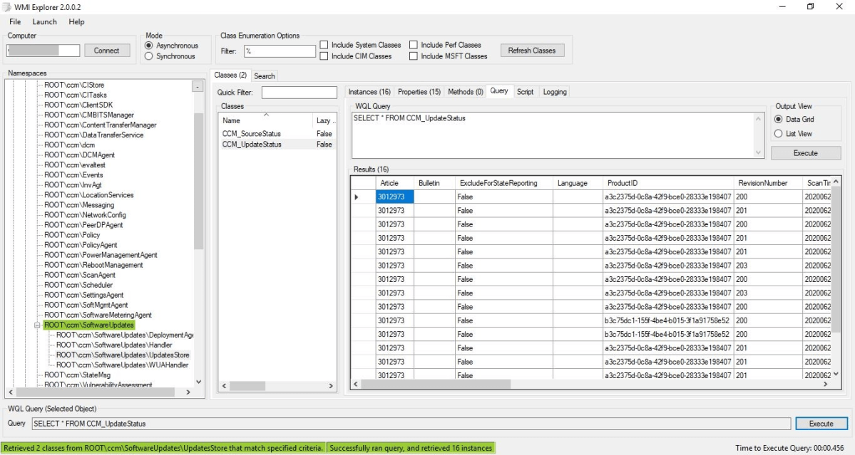 Quickly check devices update status with WMI tools – SCCMentor – Paul ...