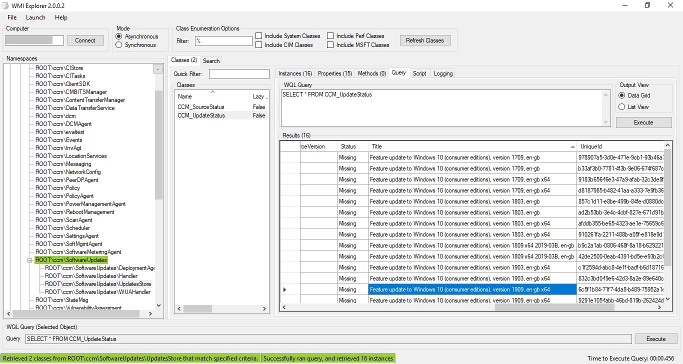 Quickly check devices update status with WMI tools – SCCMentor – Paul ...