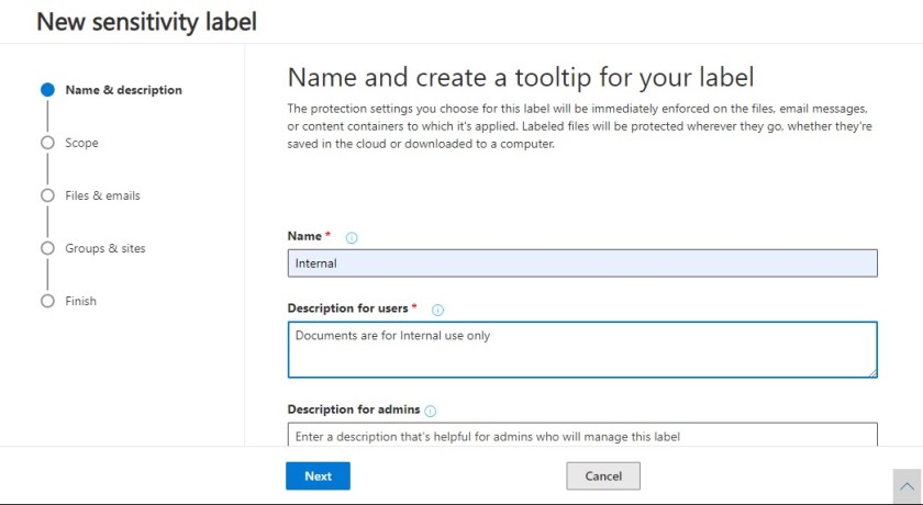 Creating Sensitivity Labels to protect your content – SCCMentor – Paul ...