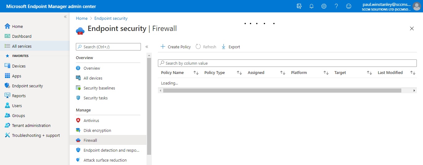 Tenant Attach – applying firewall policies – SCCMentor – Paul Winstanley
