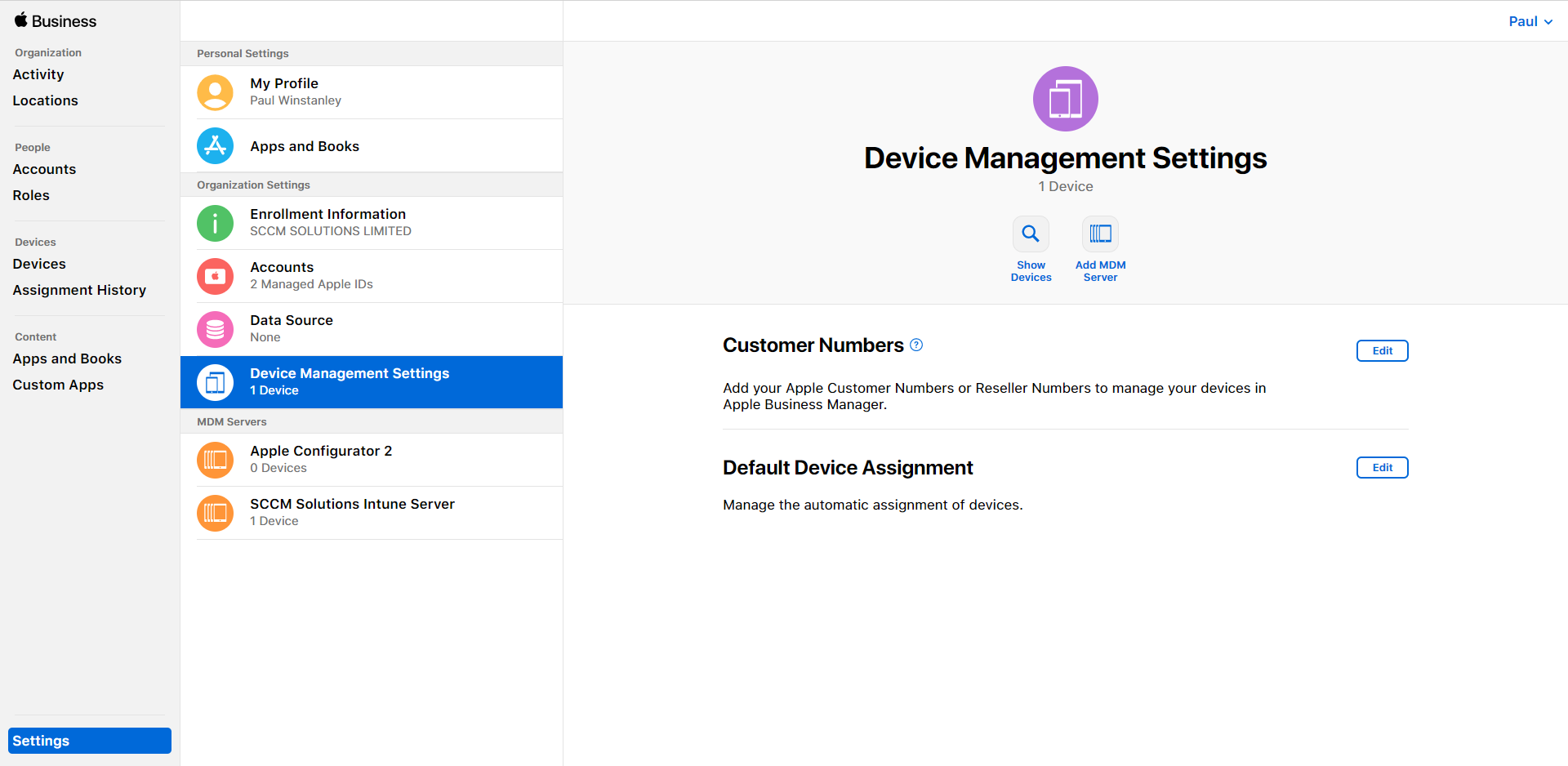 SETTING UP APPLE BUSINESS MANAGER – PART 3 – SCCMentor – Paul Winstanley
