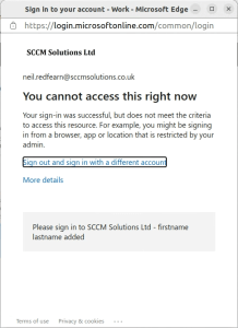 Just Dropped In (To See What Condition My Conditional Access Rule Was ...