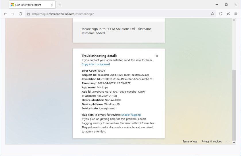 Just Dropped In (To See What Condition My Conditional Access Rule Was ...