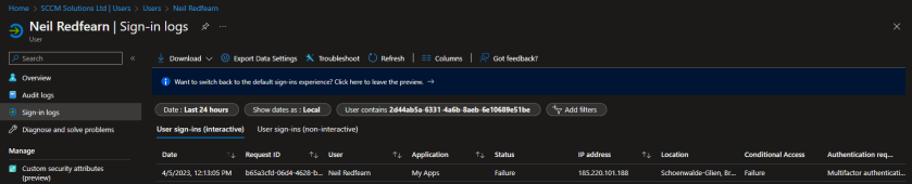 Just Dropped In (To See What Condition My Conditional Access Rule Was ...