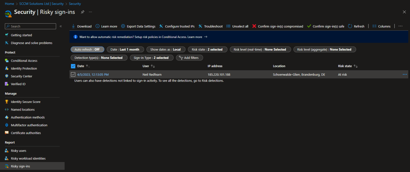 Just Dropped In (To See What Condition My Conditional Access Rule Was ...