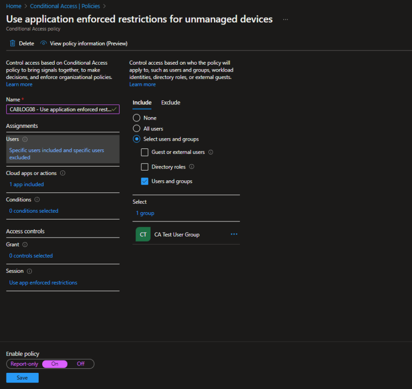 Just Dropped In (To See What Condition My Conditional Access Rule Was ...