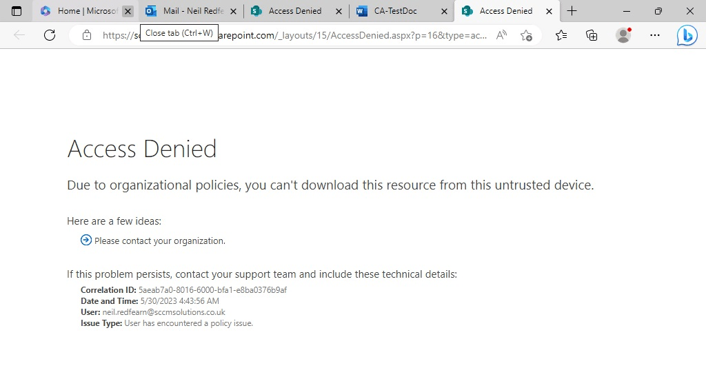 Just Dropped In (To See What Condition My Conditional Access Rule Was ...
