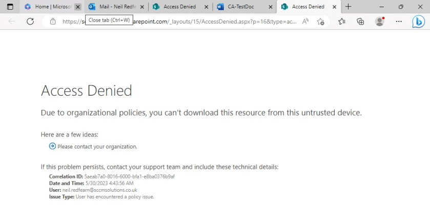 Just Dropped In (To See What Condition My Conditional Access Rule Was ...