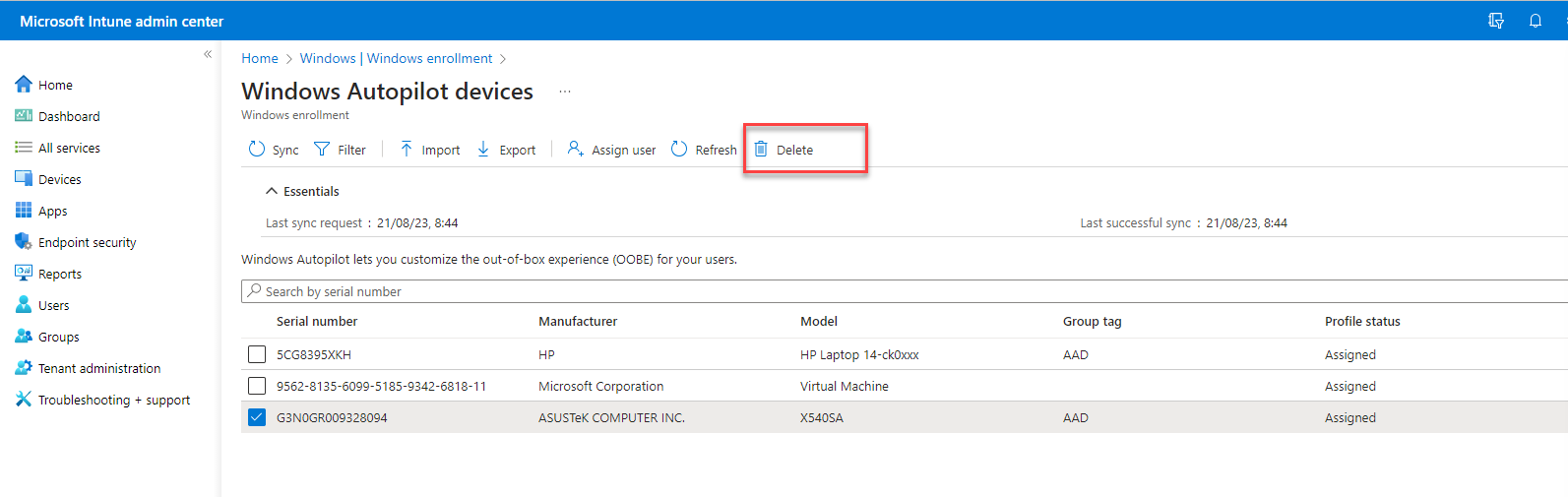 Removing the Autopilot device in one step – SCCMentor – Paul Winstanley