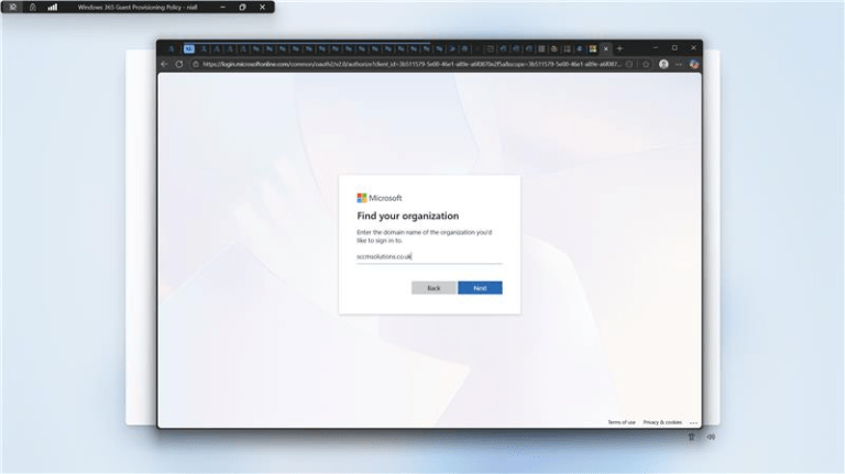 Windows 365 and the External Identity preview – using a guest account ...